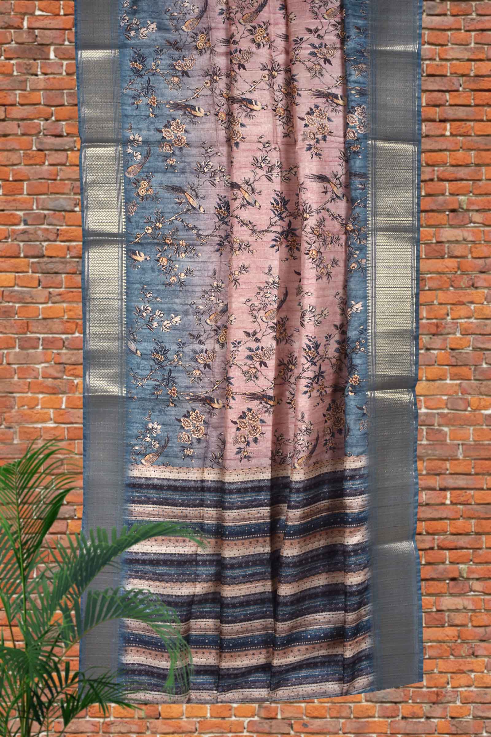 Light Pink Kotha Dobby Border Saree | Naachiyars