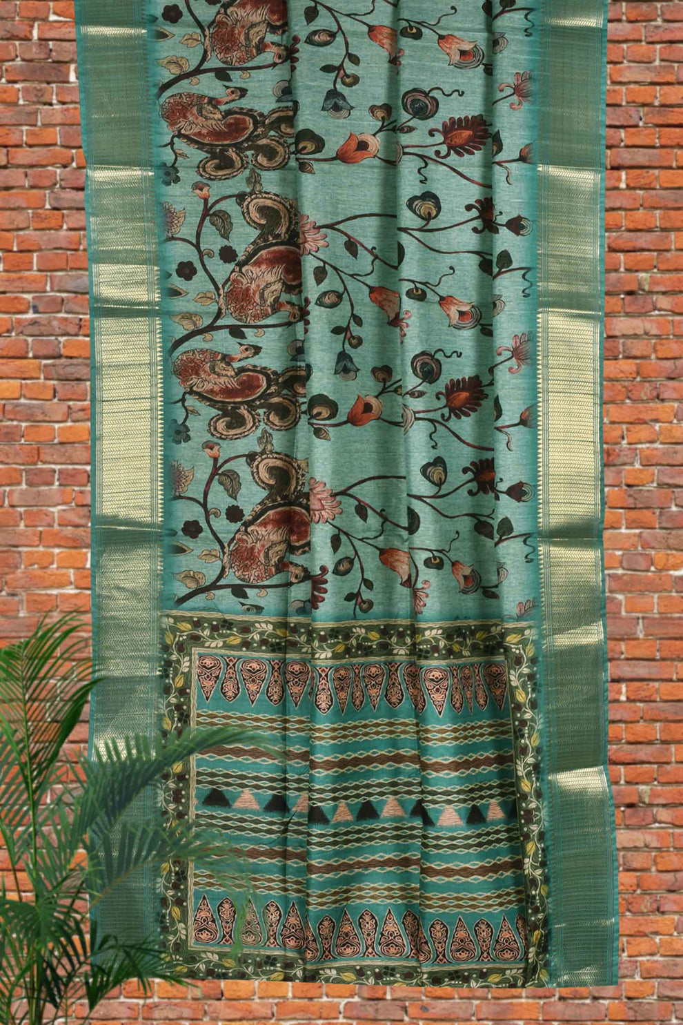 Light Blue Kotha Dobby Border Saree | Naachiyars